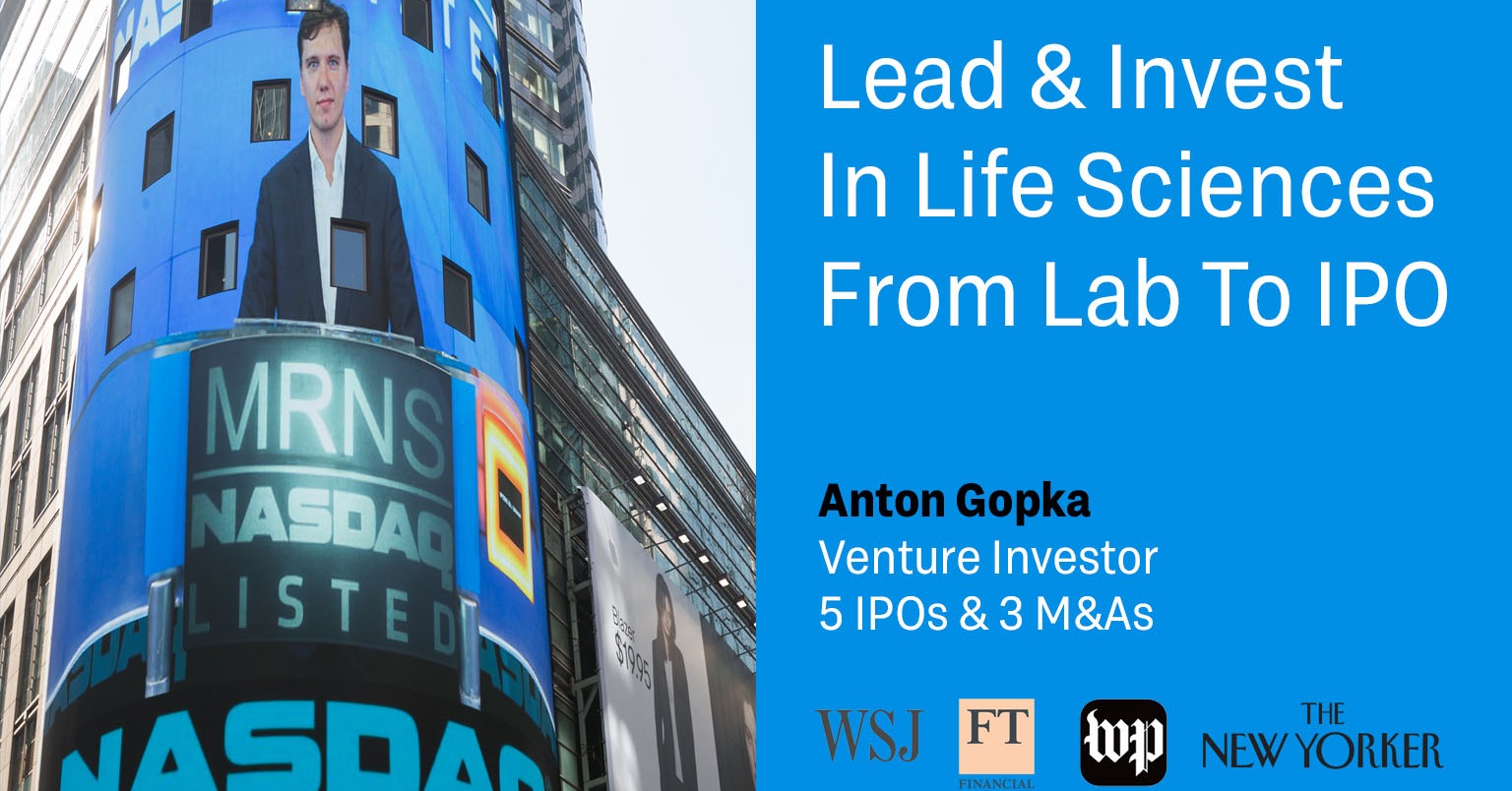 Lead & Invest In Life Sciences From Lab To IPO by Allan Gobbs ...