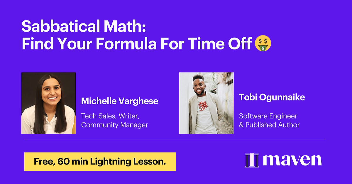 Sabbatical Math: Find Your Formula for Time Off 🤑
