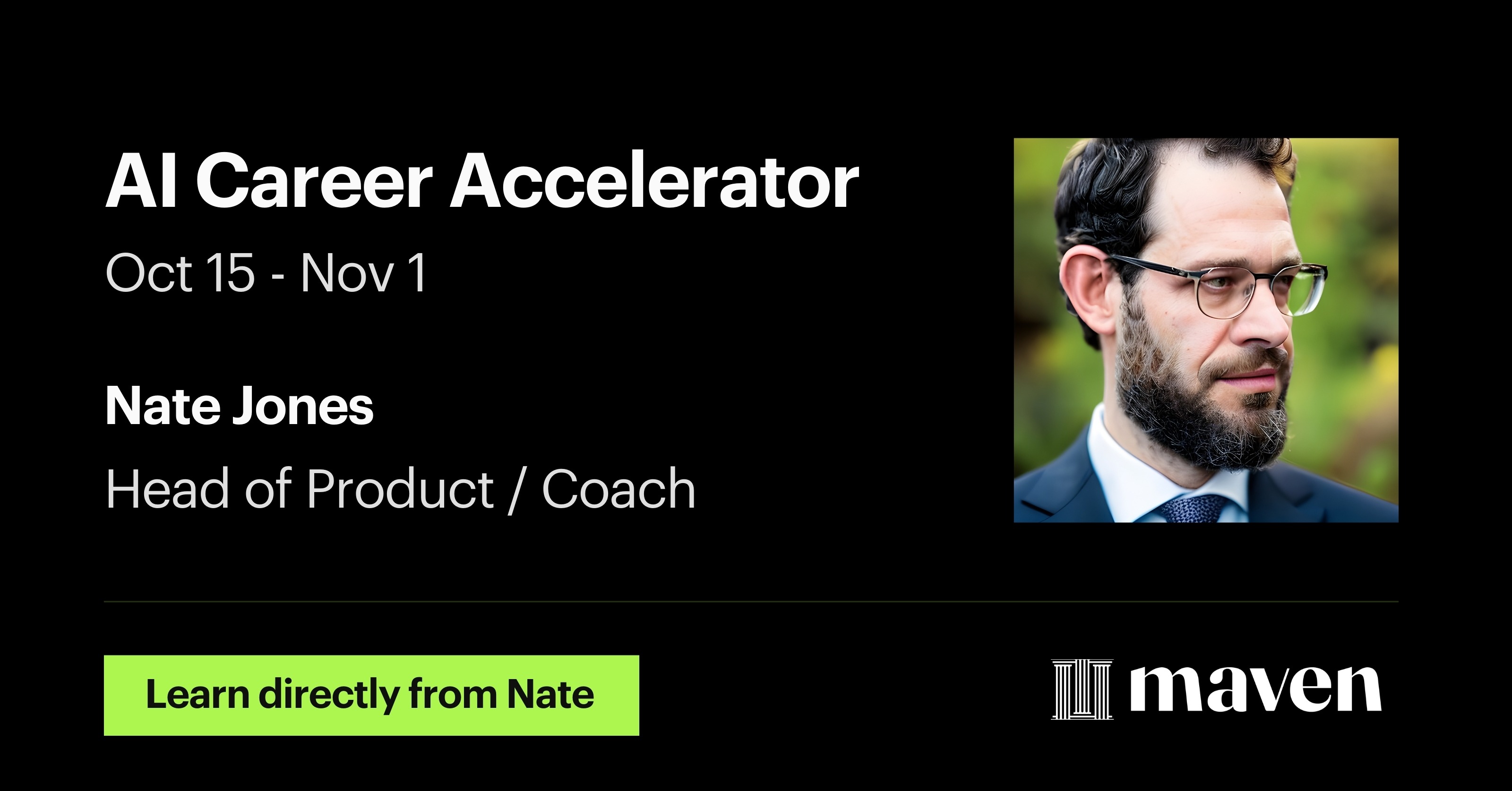 AI Career Accelerator by Nate Jones on Maven