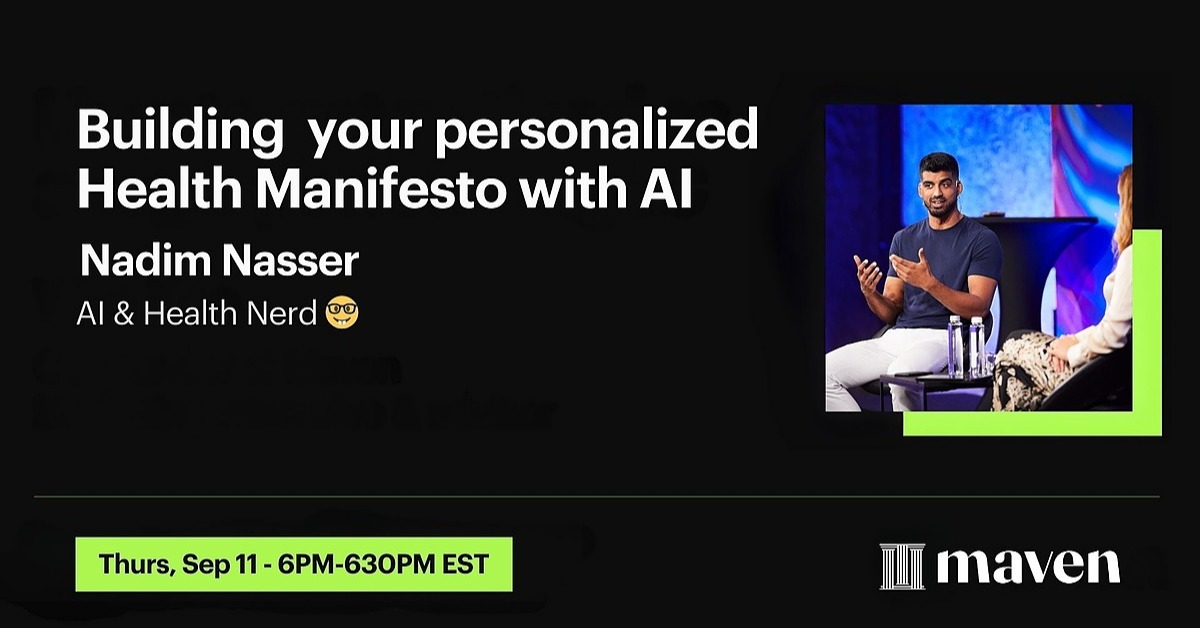 Building a personalized Health Manifesto with AI