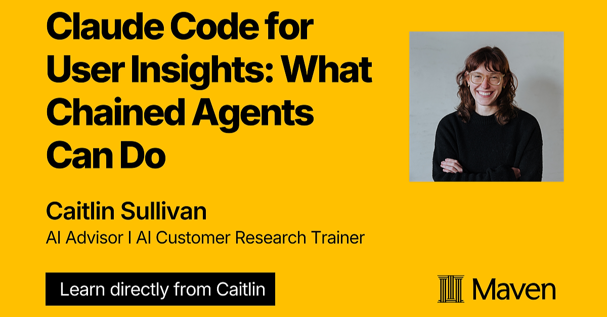 Claude Code for User Insights: What Chained Agents Can Do