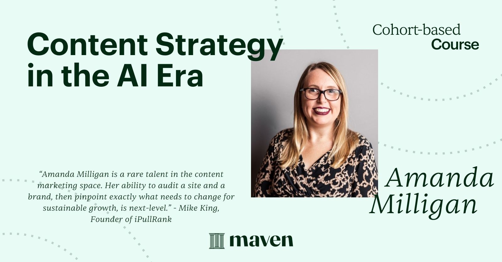 Content Strategy for the AI Era by Amanda Milligan on Maven