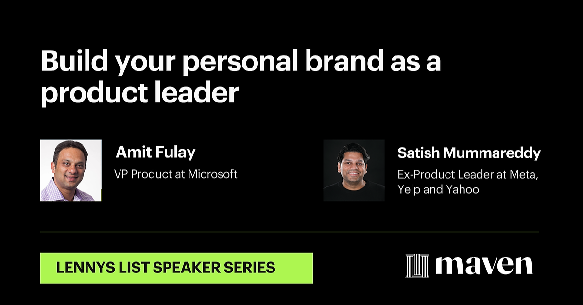 Build Your Personal Brand As a Product Leader