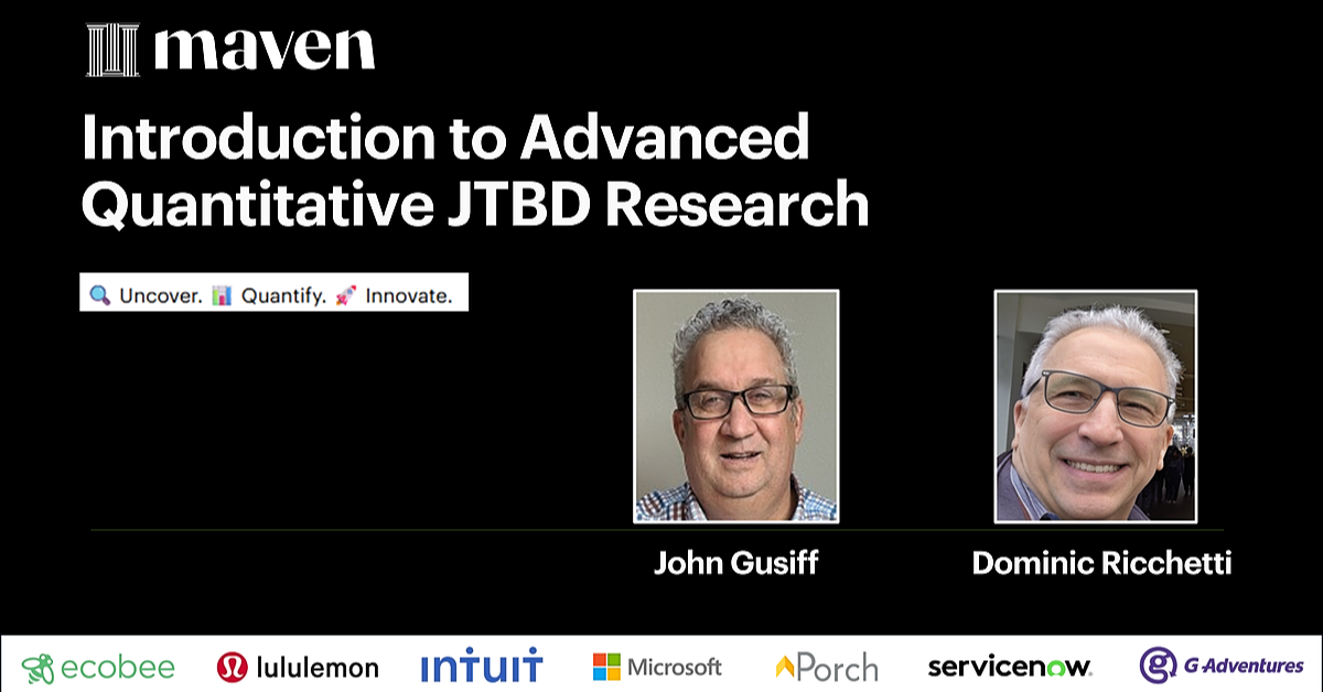 An Introduction to Advanced Quantitative JTBD Research
