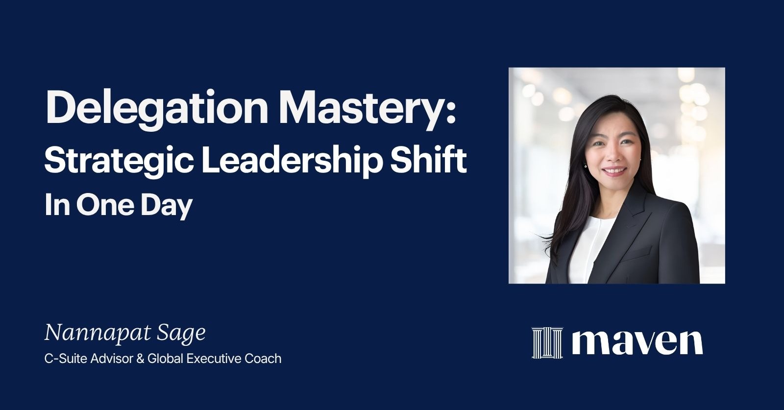 Delegation Mastery: Strategic Leadership Shift in One Day by Nannapat ...