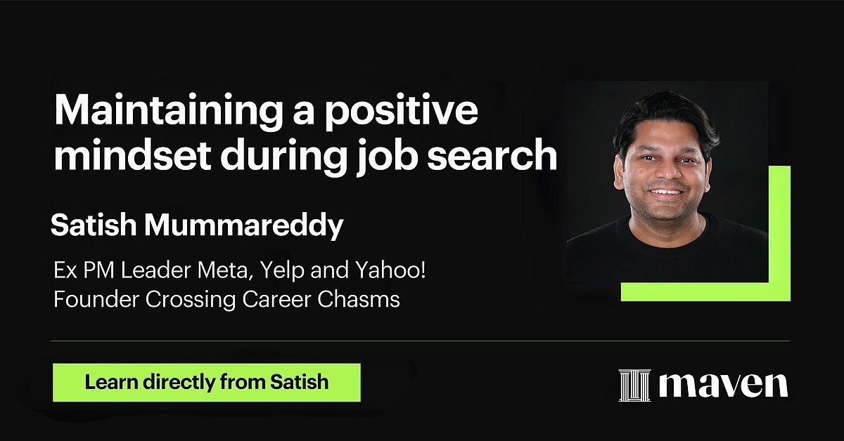 Maintaining a positive mindset during job search