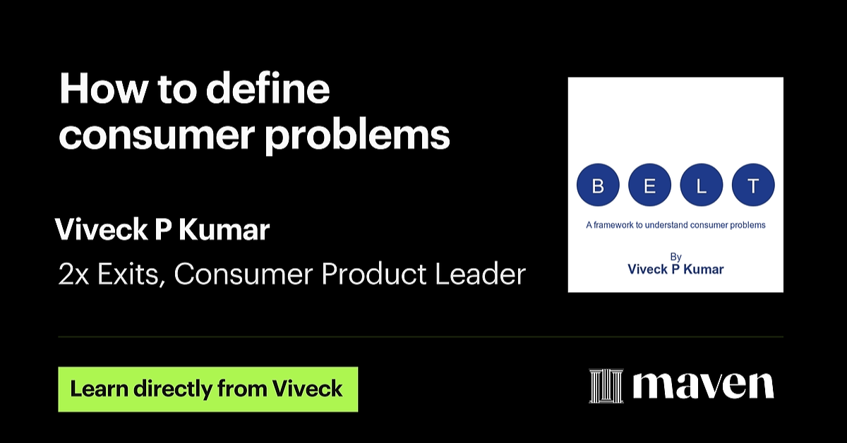 How to define consumer problems in a logical/intuitive way