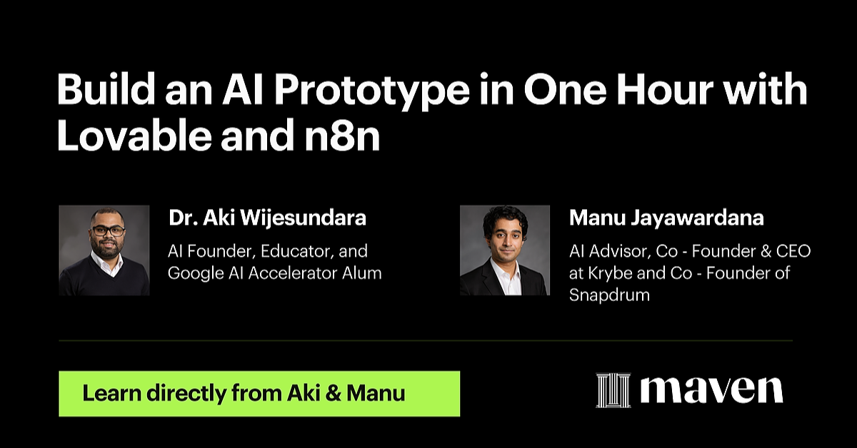 Build an AI Prototype with Lovable and n8n - 60 mins