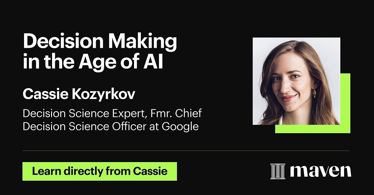 Decision Making in the Age of AI