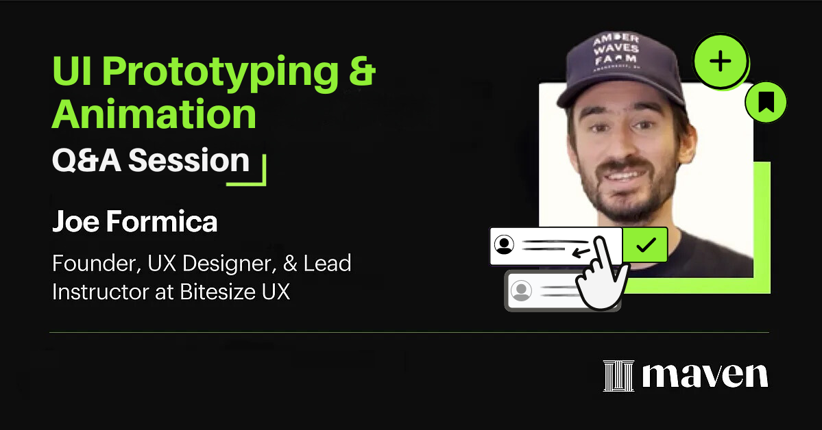 UI Prototyping & Animation Q&A Session