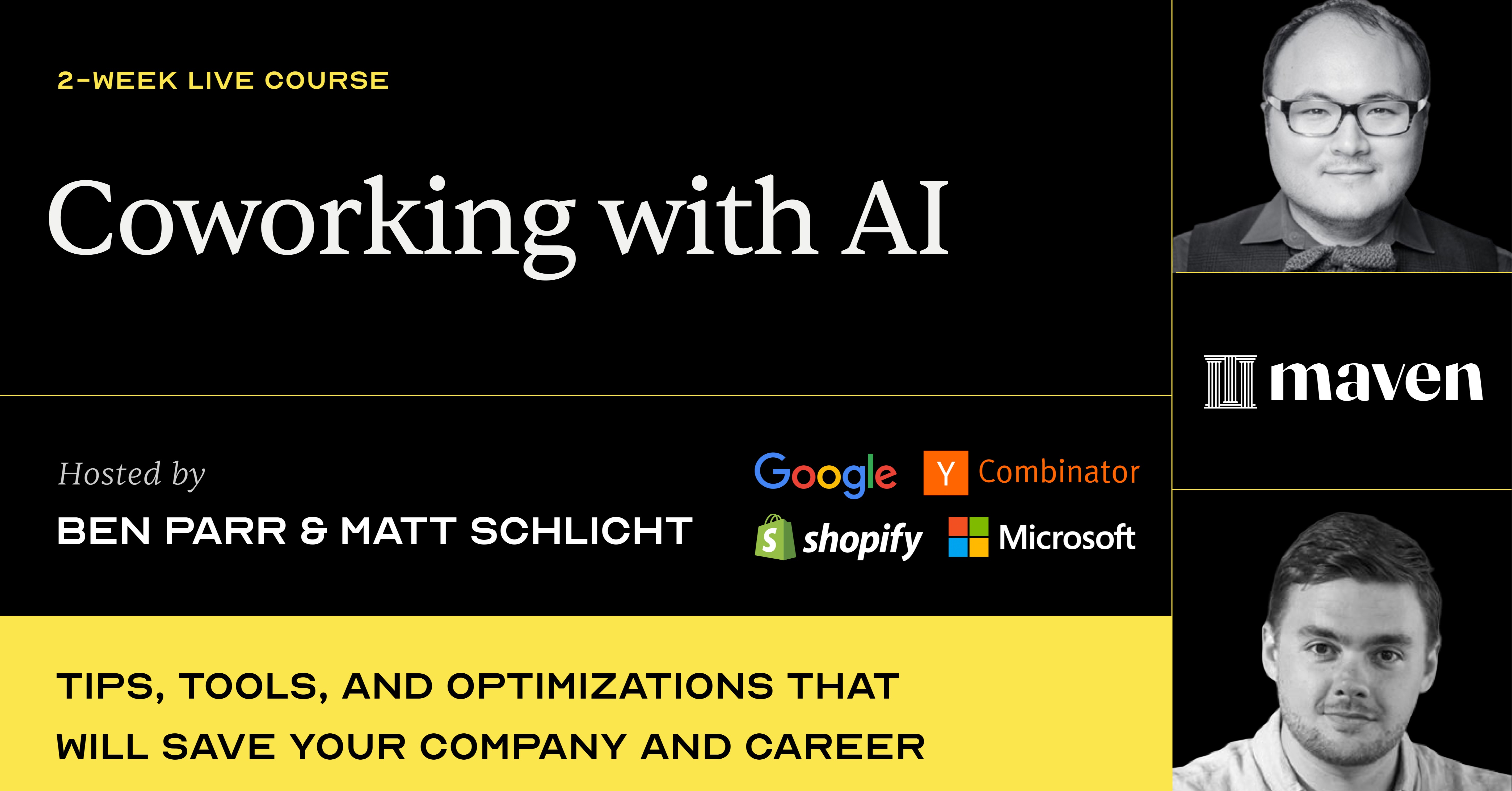 Coworking with AI by Ben Parr and Matt Schlicht on Maven