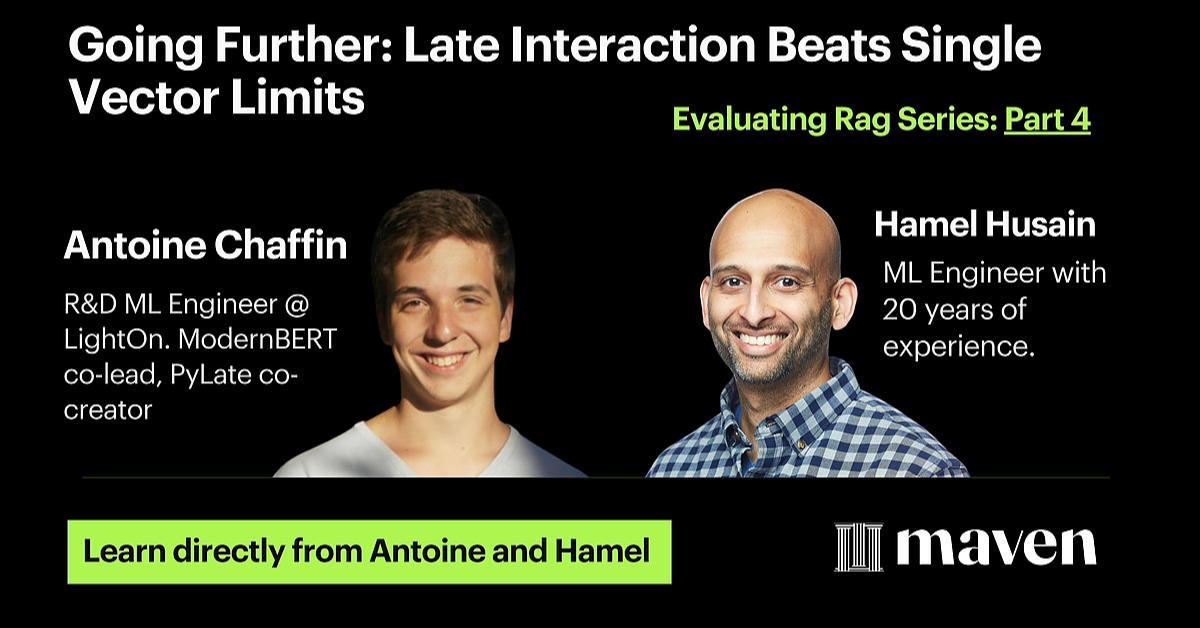 Going Further: Late Interaction Beats Single Vector Limits