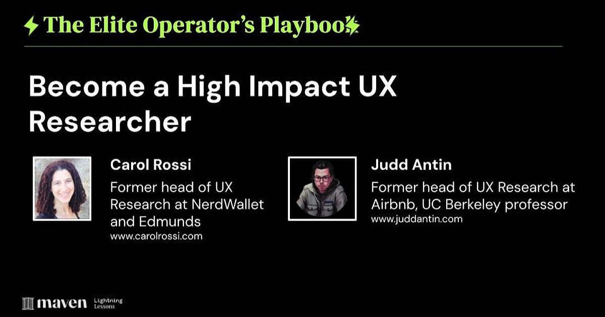 Become a High Impact UX Researcher