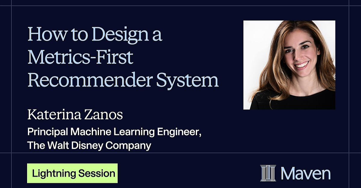 How to Design a Metrics-First Recommender System