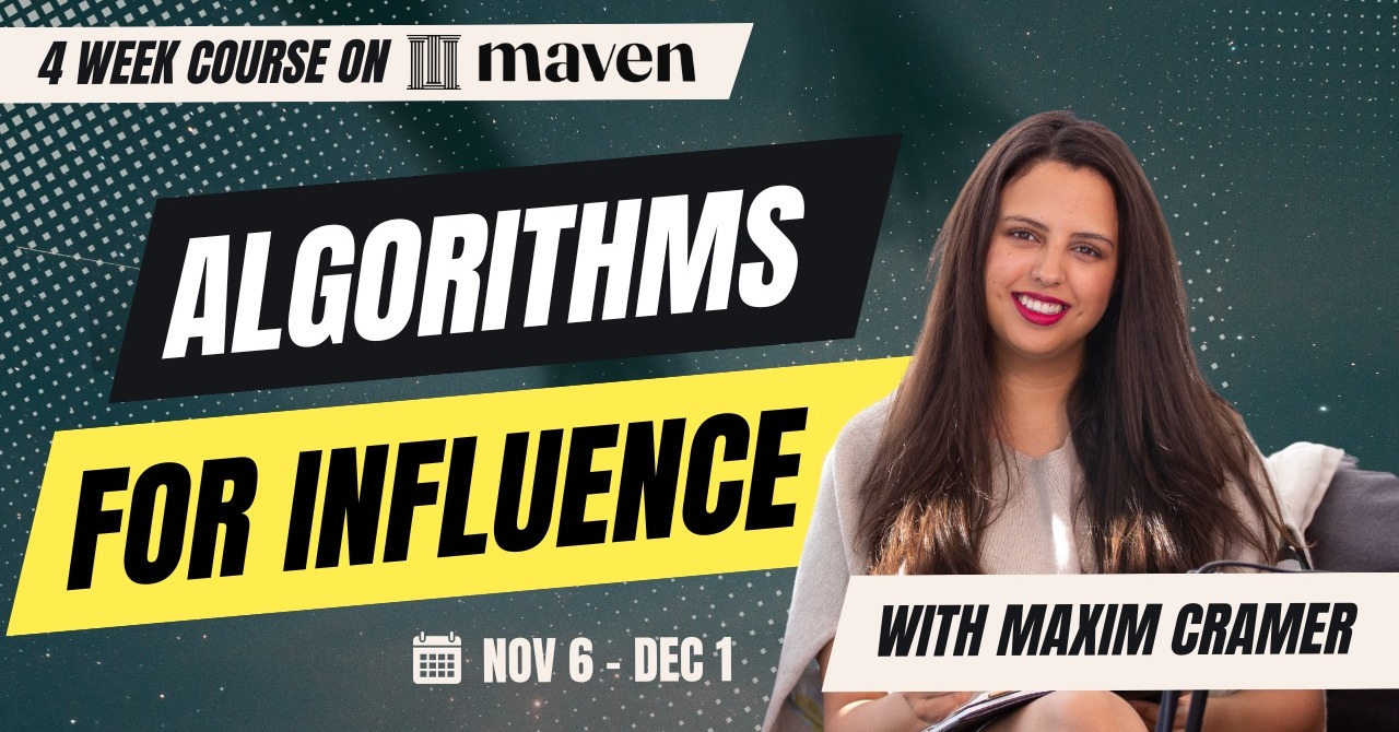 Algorithms For Influence by Maxim Cramer on Maven