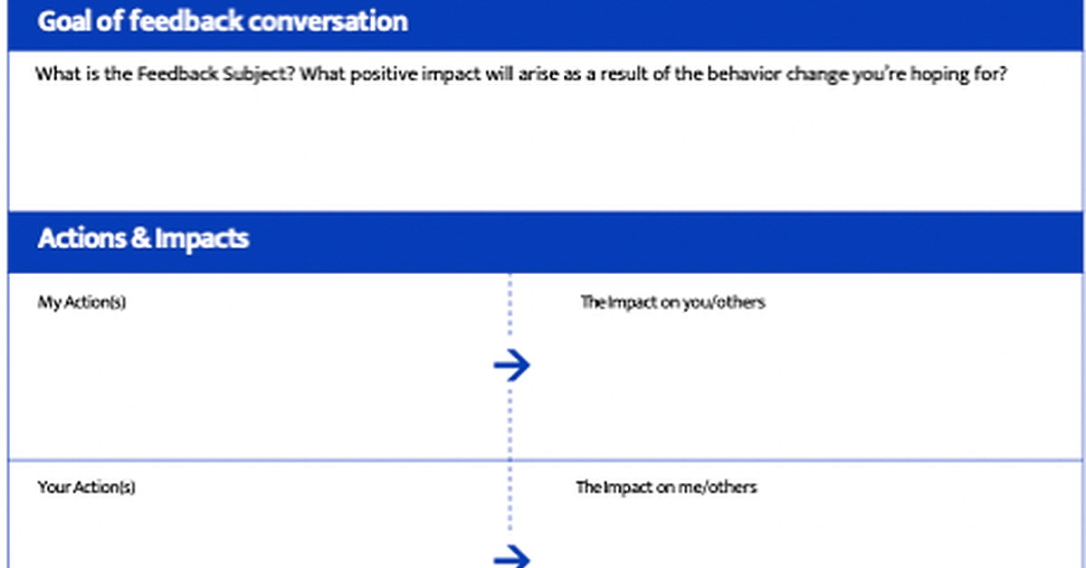 The GAIN Feedback Template by Jack Cohen on Maven