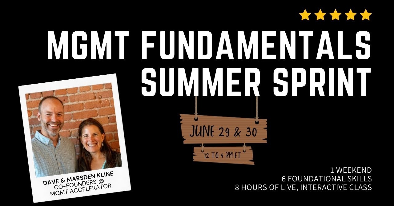 MGMT Fundamentals by Dave Kline and Marsden Kline on Maven