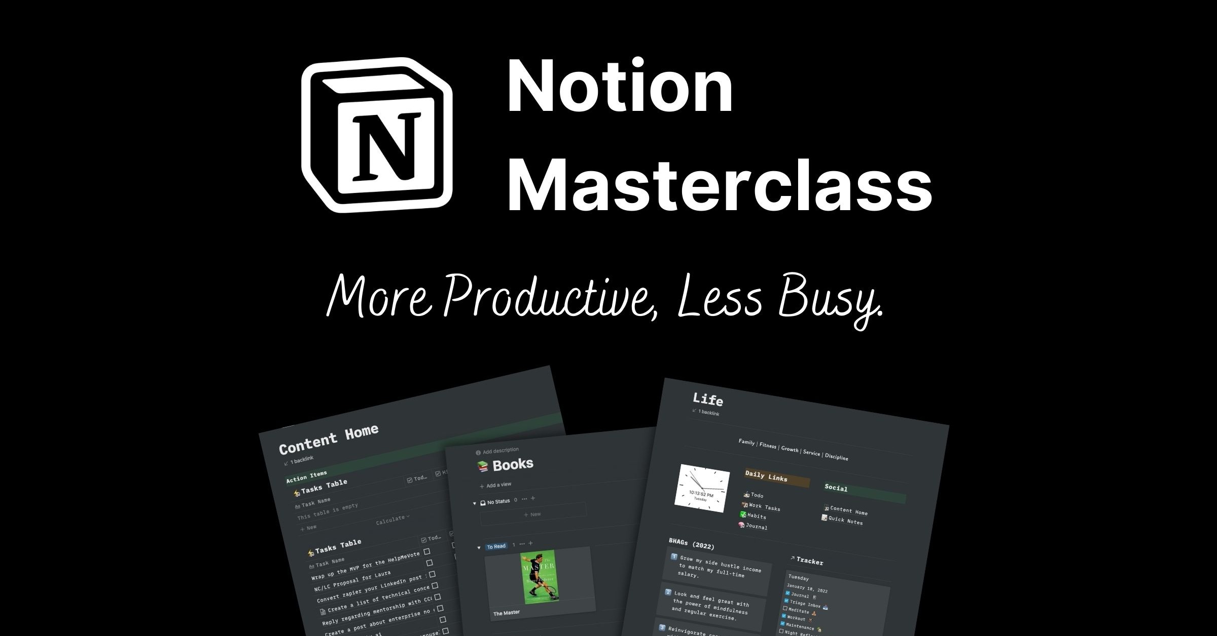 Notion Masterclass by Sahil Khosla on Maven