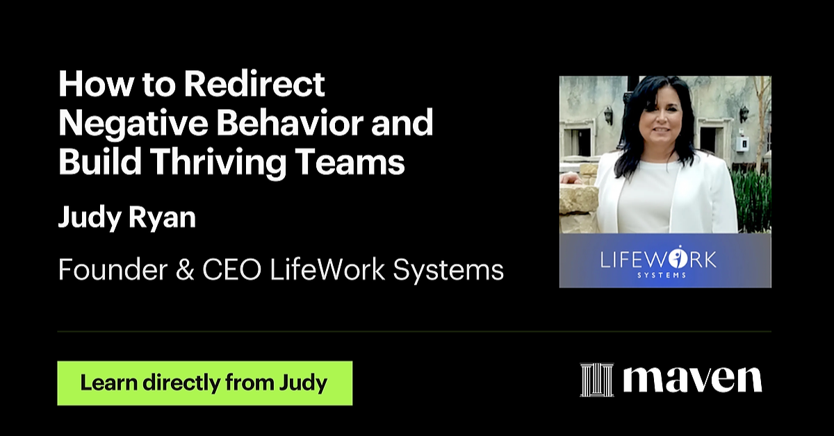 Overview: Transform Dynamics. Redirect Negative Behavior