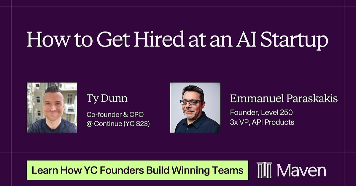 How to Get Hired at an AI Startup