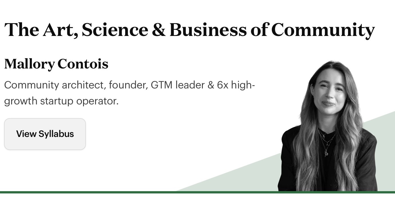 The Art, Science & Business of Community by Mallory Contois on Maven