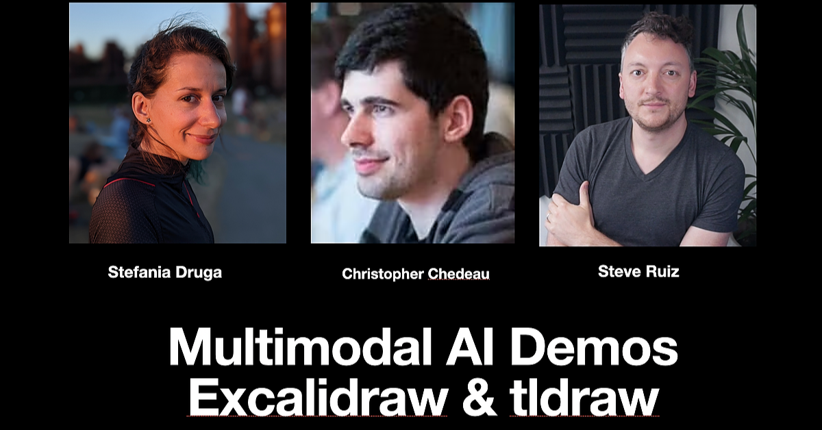 Multimodal AI Prototyping with tldraw & Excalidraw