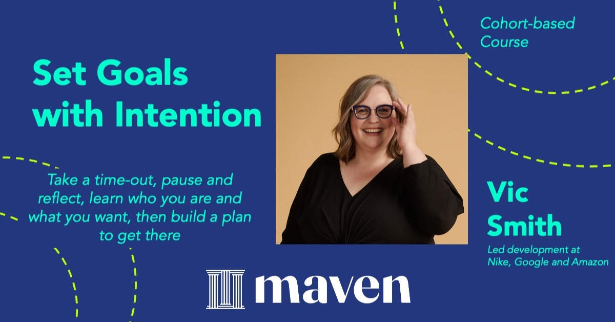 Set Goals with Intention Brochure by Vic Smith on Maven